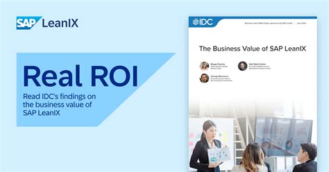 The Business Value Of Sap Leanix An Idc White Paper Sponsored By Sap