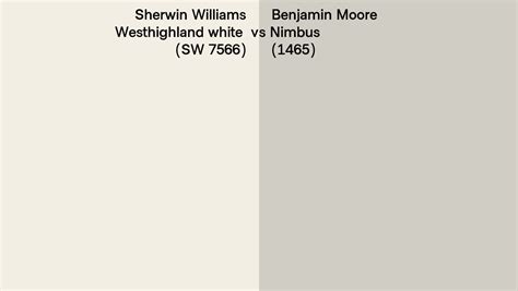 Sherwin Williams Westhighland White Sw 7566 Vs Benjamin Moore Nimbus