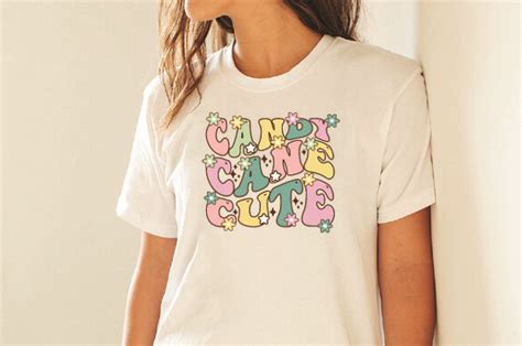 Candy Cane Cute Christmas T Shirt Design Graphic By Rokon Design Bundle