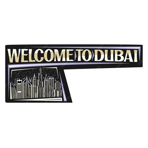 Premium Vector Dubai Skyline Landmark Flag Sticker Emblem Badge