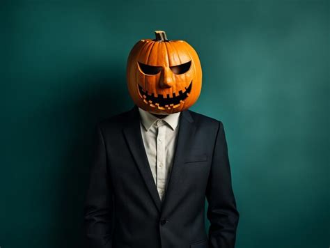 Premium Ai Image Man In A Halloween Costume With A Playful Pose