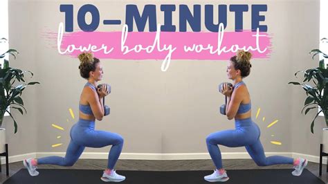 10 Minute Lower Body Workout With Weights Follow Along