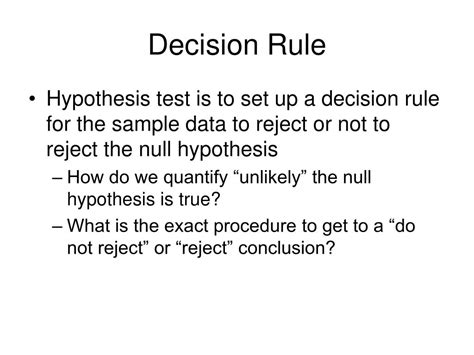 Ppt Hypothesis Tests Regarding A Parameter Single Mean Single