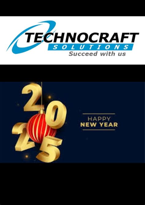 Technocraft Solutions On Linkedin Happynewyear2025 Gratitude Innovation Teamwork Success