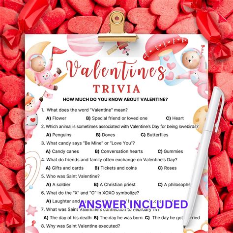 7 Best Valentine S Day Trivia Printable Artofit