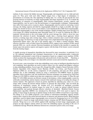IMPROVED STEGANOGRAPHIC SECURITY BY APPLYING AN IRREGULAR IMAGE