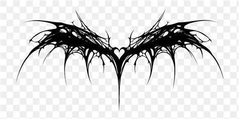Png Abstract Wing Heart Gothic Premium Png Rawpixel