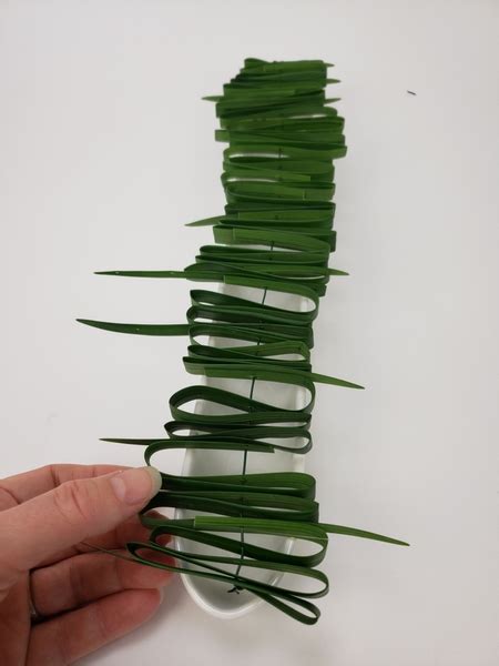 Suspended Suspended Buds In A Zig Zag Grass Thread