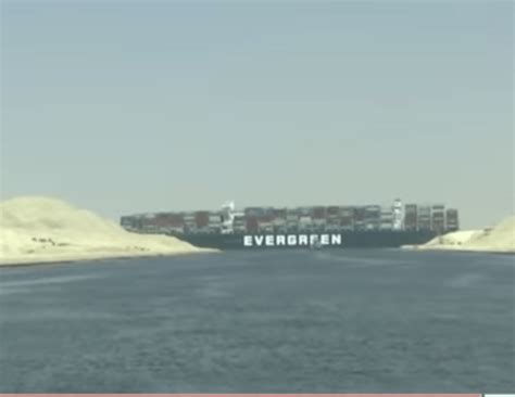 Cargo Ship Stuck In Suez Canal Took A Route That Resembles Genitalia