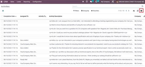 analysis of reporting feature with the odoo 16 crm application