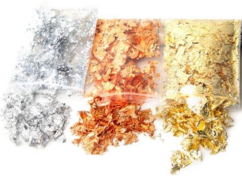 Goudfolie Vlokken 6 Gram Vergulding En Metallic Folie Voor Nagels