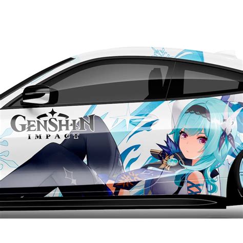 Genshin Impact Eula Car Wraps Itasha Stickers Decals Made With Etsy