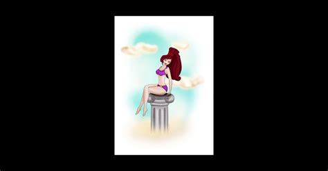 Megara Pin Up Disney Sticker TeePublic