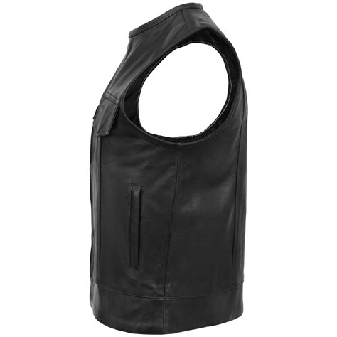 Sons Of Anarchy Sleeveless Motorcycle Vest For Biker No Collar
