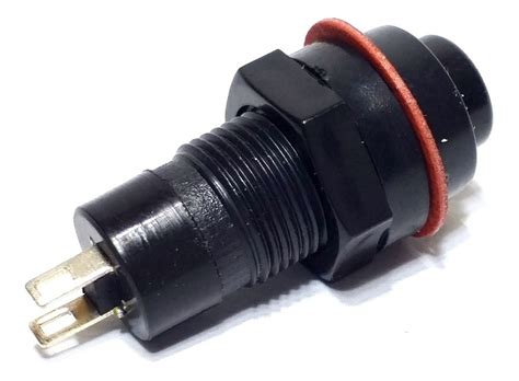 Interruptor De Pulso Preto Chave Pulsador 12 Volts 10 Botões