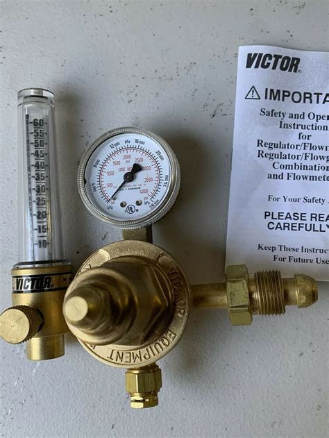 Victor Single Stage Flowmeter Regulator Hsr 2530 580 Medium Duty Air