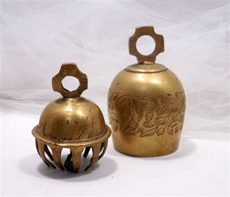 Brass Bells Vintage Brass Bells Bells Brass Brass Claw Bell Brass Dinner Bell Etched Brass