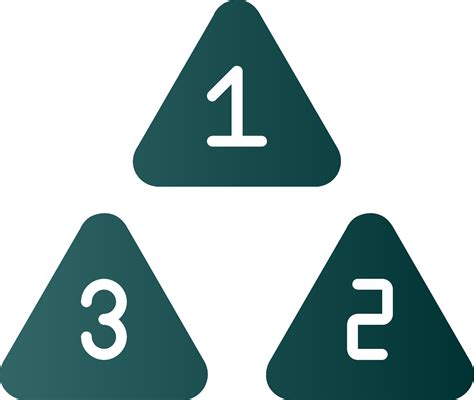 Numbers Glyph Gradient Icon 43634314 Vector Art At Vecteezy