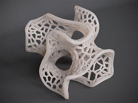 Gyroid Voronoi Lattice 3d Print Model Print Models 3d Printing Lattice