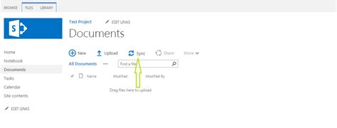 Sync Button Missing In Sharepoint Online Doc Library Project Site