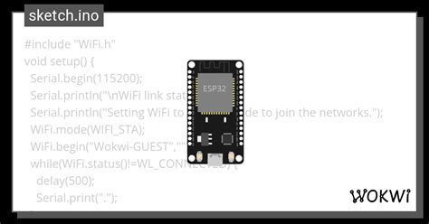 wifi link status 3 wokwi esp32 stm32 arduino simulator