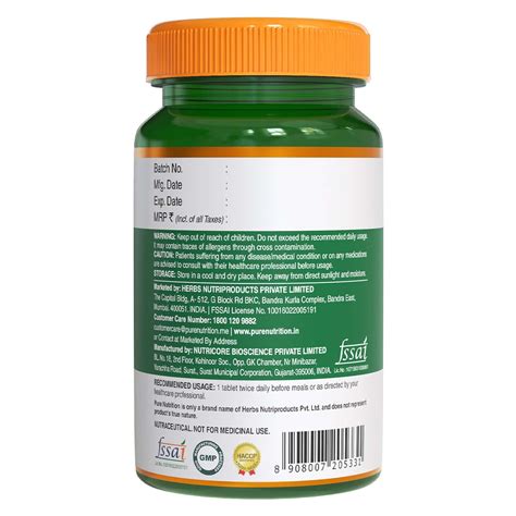 Buy Pure Nutrition Milk Thistle Liver Detox Supplement 60 N Tabs