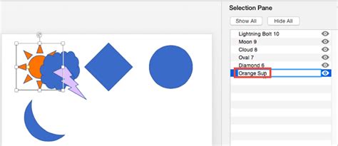 Select Deselect View And Hide Shapes Using The Selection Pane In
