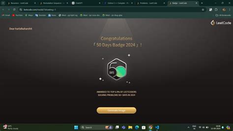 Harshit Harlalka On Linkedin Leetcode Codingjourney Problemsolving