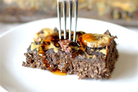 Easy Chocolate Banana Peanut Butter Baked Oatmeal Vegan Gluten Free