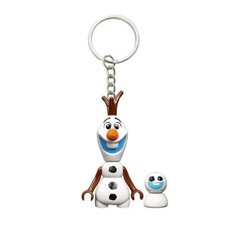 Olaf Lego Compatible Frozen Building Block Figure Keychain Key Ring