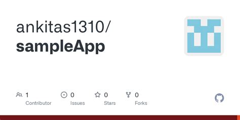 GitHub Ankitas1310 SampleApp