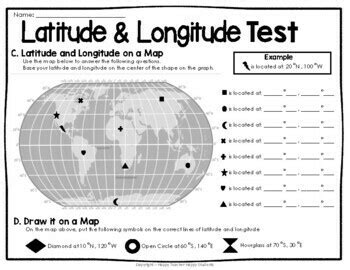 Latitude And Longitude Practice