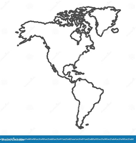 North America Outline Map Worksheet
