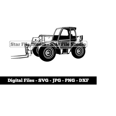 Telescopic Handler 4 Svg Telehandler Svg Heavy Equipment S Inspire