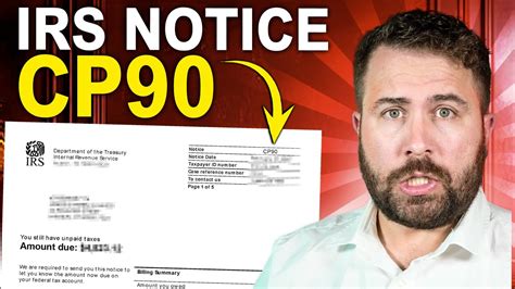 Irs Notice Cp90 What It Is And What To Do If You Received One Youtube