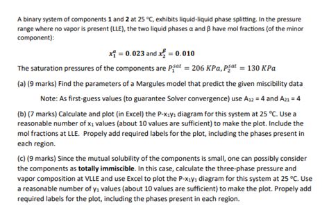 Solved A Binary System Of Components And At C Chegg Com