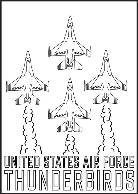 Coloring Pages Air Force 2025