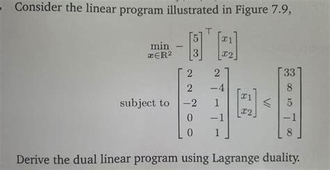 Solved Consider The Linear Program Illustrated In Figure