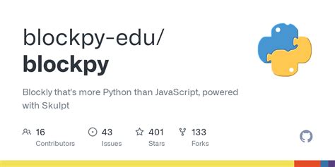 GitHub Blockpy Edu Blockpy Blockly That S More Python Than JavaScript Powered With Skulpt