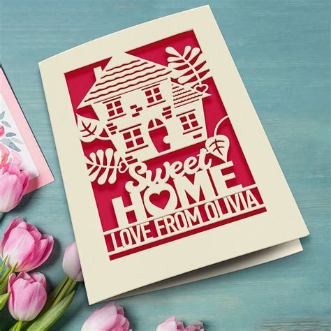 Personalised New Home Card Moving Home House Warming Card Congrats