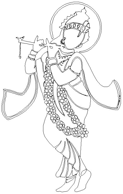 Krishna Cnc Cutting Design Autocad Dwg Drawing