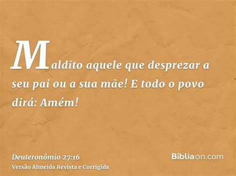 Deuteronômio 27 16 Bíblia