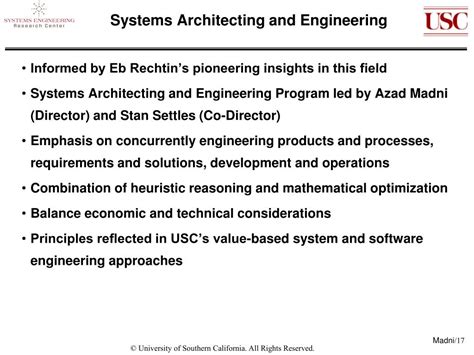 Ppt Serc Asrr Presentation Usc Systems Engineering Research Powerpoint Presentation Id540823 Ppt Serc Asrr Presentation Usc Systems Engineering Research Powerpoint Presentation Id540823