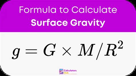 Surface Gravity Calculator Online