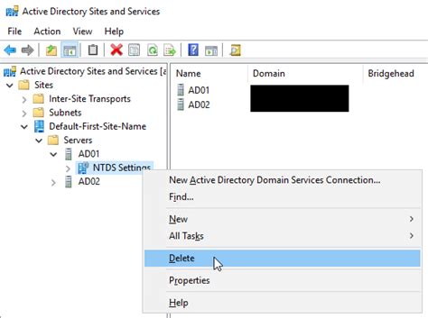 Removing Offline Domain Controller From Active Directory Sidekick