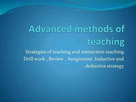Analytic And Synthetic Method Ppt