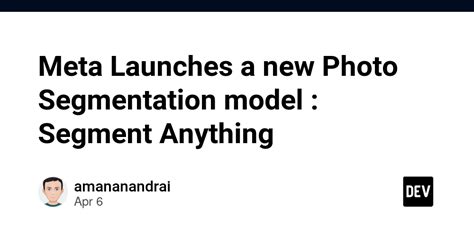 Meta Launches A New Photo Segmentation Model Segment Anything Dev Community