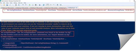 Set Azsqldatabase Azure Lessons