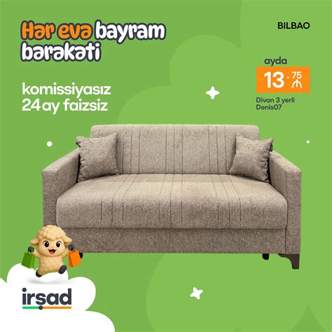 İrşad Bu Bayram Hər Evə Rahatlıq Gətirir🛋️ 9 Iyunadək Divan Modelləri 24 Aylıq Komİssİyasiz