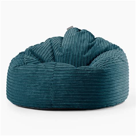 Lounge Pug Archi Sitzsack Sessel Cord Blaugrün Big Bertha Original De